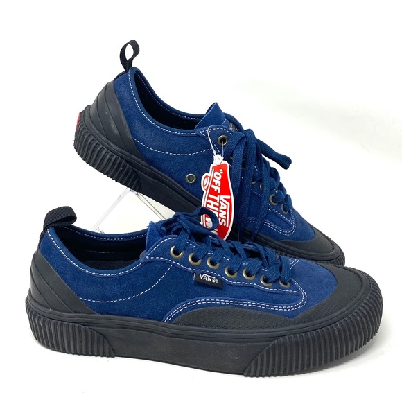 Vans | Shoes | Vans Destruct Sf Shoes Low Top Blue Suede Womens ...